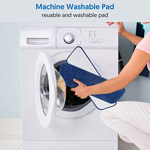 Spray Mops Replacement Heads Compatible with Swiffer PowerMop- MEXERRIS Microfiber Mop Pads Reusable Mop Pads Replacement for Reveal Mops Dust Mop Pads for All Spray Mops & Reveal Mop, 7 Pcs/Set Blue
