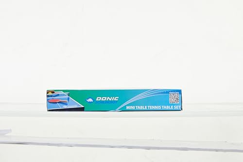 Donic-Schildkröt Mini Ping Pong Table, with 2 Bats and 1 Ball, Folding in a Briefcase, 838576