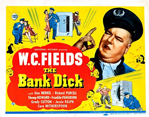 Posterazzi The Bank Dick Us Right: W.C. Fields On Title Card 1940. Movie Masterprint Poster Print, (28 x 22)