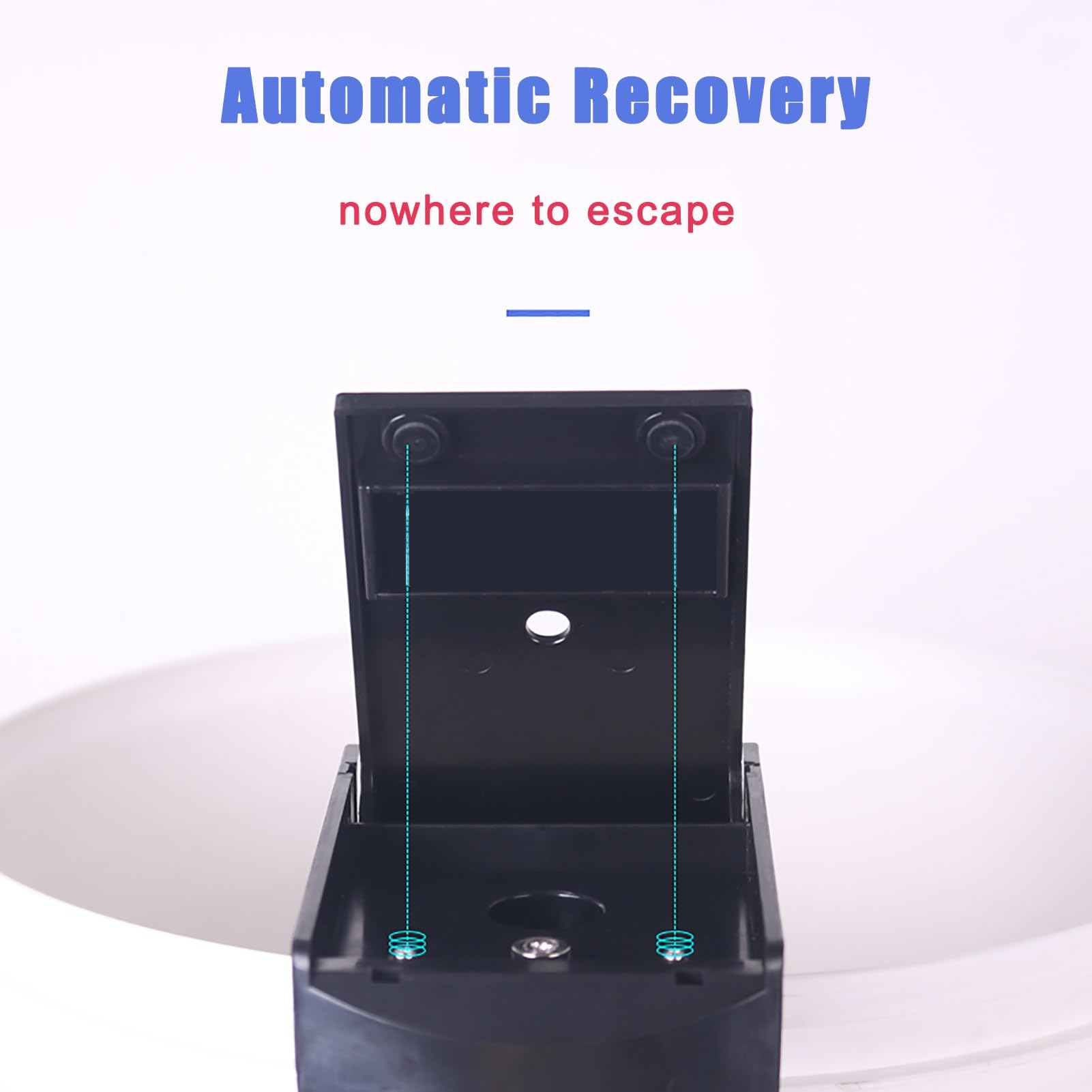 Mouse Traps,Rat Traps for House Walk The Plank Auto Reset Rat Traps Outdoors Mouse Trap Bucket,Rat Trap Bucket Spinner Ramp Included Multi Catch Auto Reset No See Kill Sanitary Safe Mousetrap (Size :