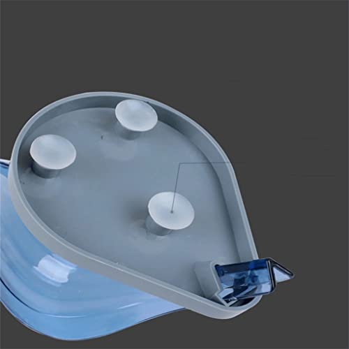 HALOU Leaf Shape Soap Box Bathroom Soap Holder Dish Storage Plate Tray Bathroom Soap Holder Case Kitchen Supplies Bathroom (Color : Blue, Size : 12 * 11.5 * 9CM)