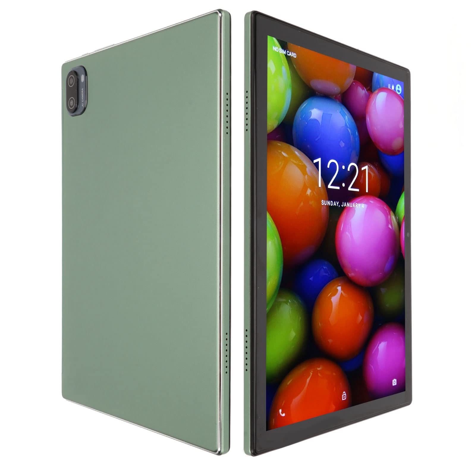 Kids Tablet, 1960x1080IPS 8MP 20MP Dual Camera 100β240V Green Android11 2.4 5GWiFi Dual Band 10.1 Inch (US Plug)