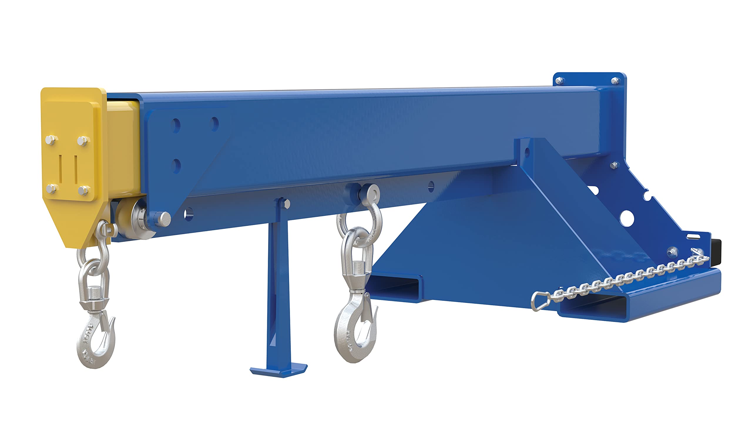 Vestil LM-1T-8-24-HBE-TP Steel Hydraulic Telescoping Boom 24 in. Fork Pocket Center 8,000 Lb. Capacity