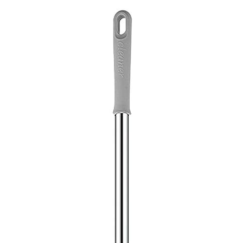Plastic Two Sided Floor Brush Scrubber Suitable for Bathroom Tile Floors Garage Cleaning (White Gray)