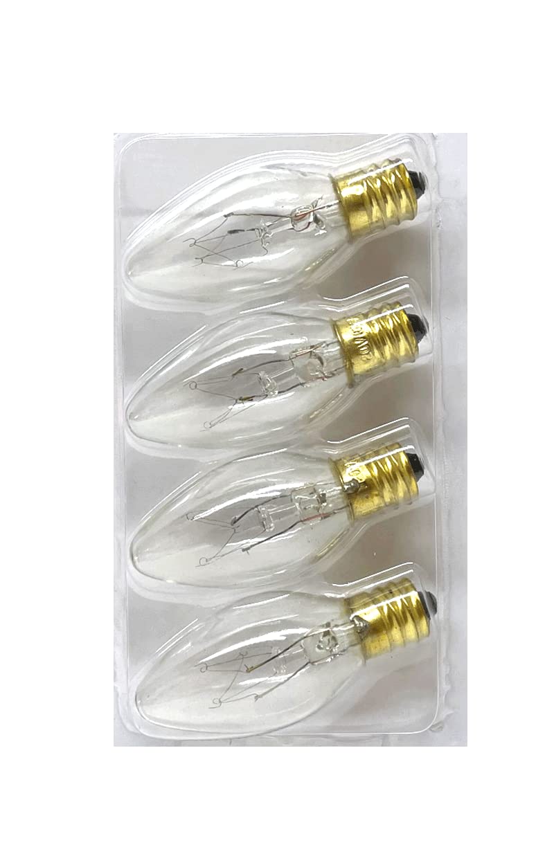 UI PRO TOOLS Clear Night Light Bulb Replacement Bulbs 5W 120V - 4 CT