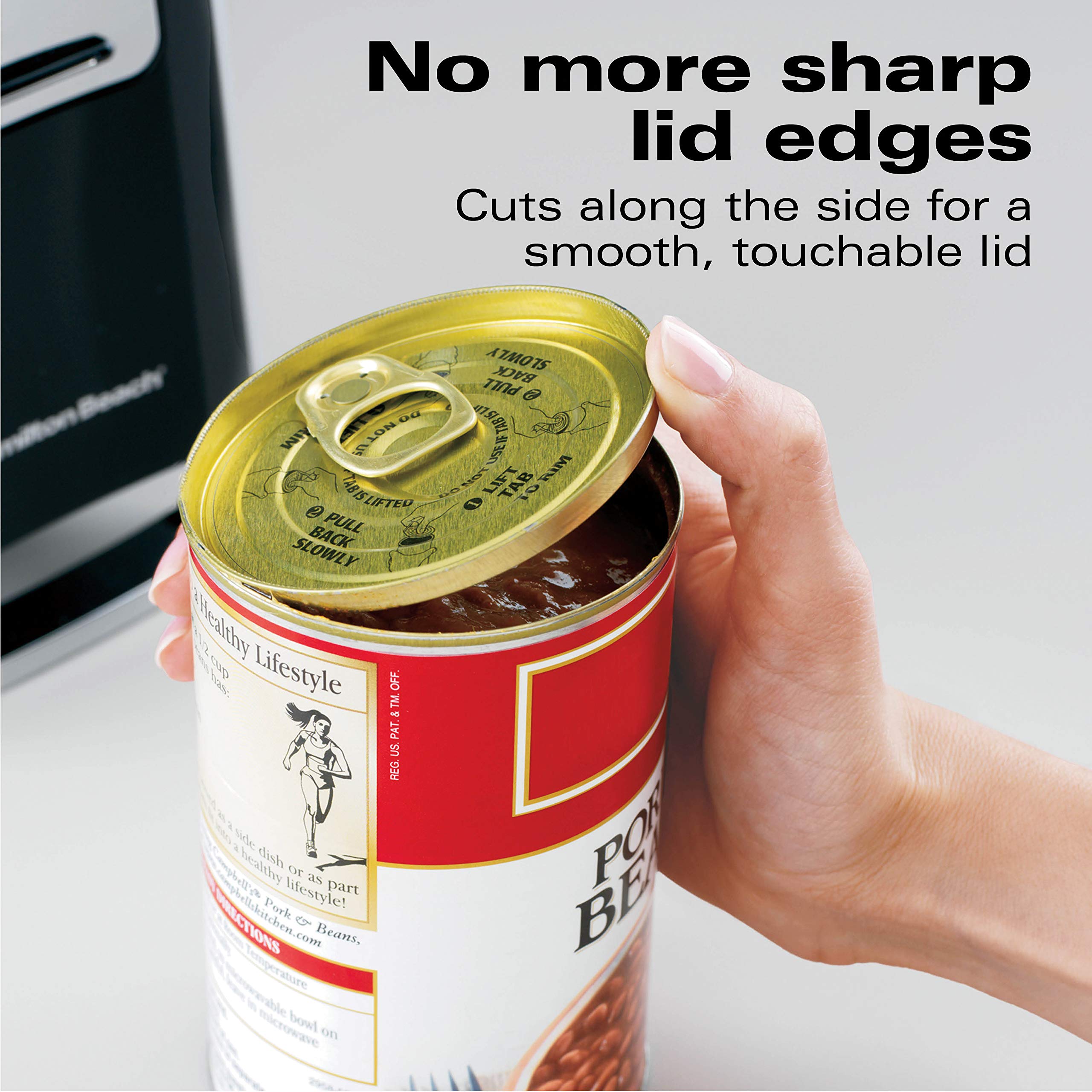 Hamilton Beach Cordless Electric Can Opener Bundle with Automatic Smooth Edge Opener