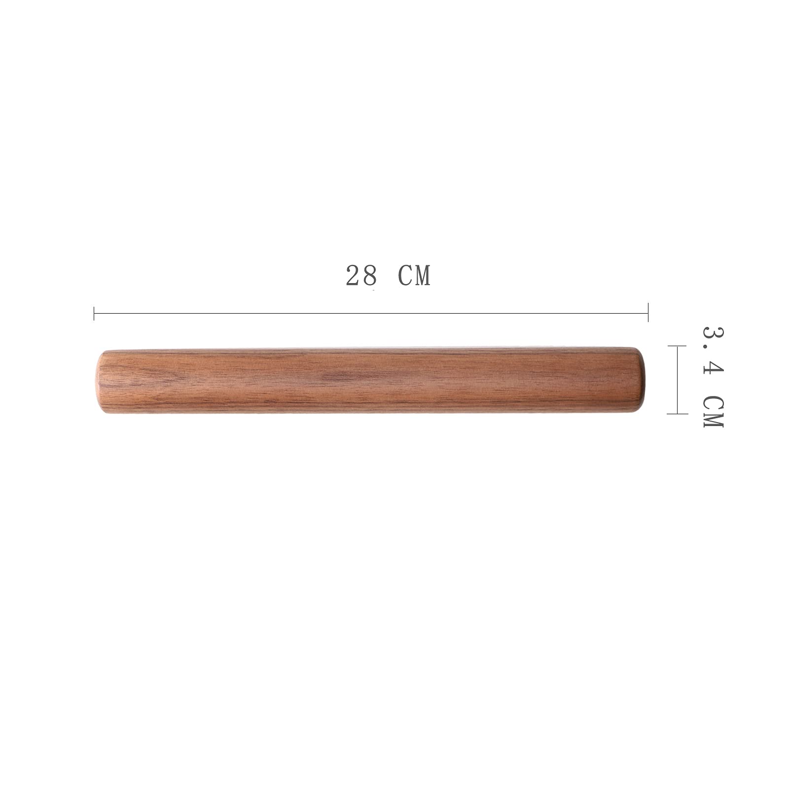 Muso Wood Small Rolling Pin for Baking,Wooden Rolling Pin 11 inches for Fondant, Pie Crust, Cookie, Pastry, Dough-Easy to Clean(Walnut)