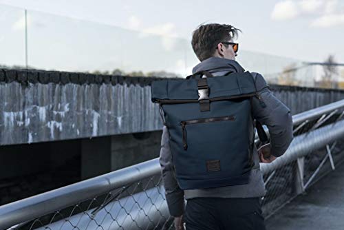 X RAY Expandable Roll Top Waterproof Trendy Backpack With Laptop Pocket, One Size, Navy