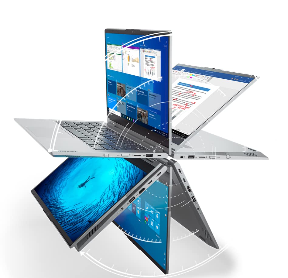 Lenovo thinkbook 14s Yoga 2-in-1 Business Laptop, 14 FHD (1920 x 1080) Touchscreen, 11th Gen Intel Core i5-1135G7, 8 GB RAM, 256GB SSD, Intel Iris Xe Graphics, Webcam, Windows 10 Pro (Renewed)