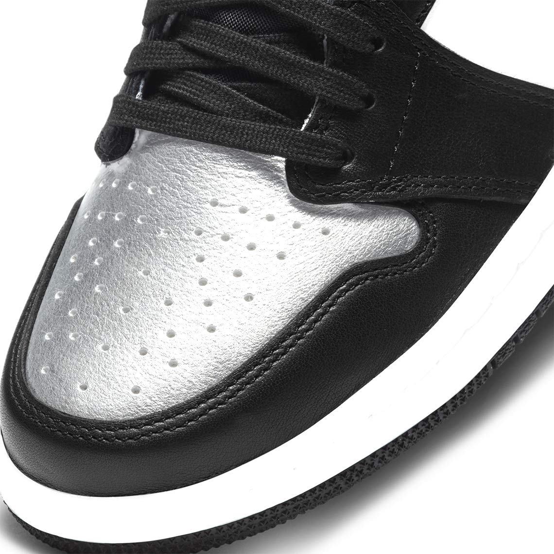 Jordan Womens Air 1 Retro High OG WM CD0461 001 Silver Toe - Size 12W