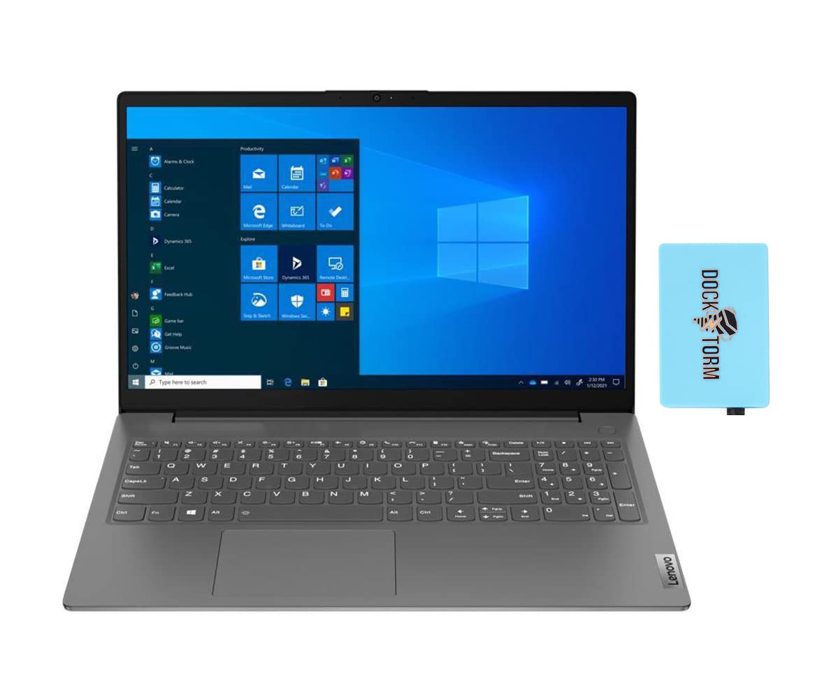 Lenovo V15 G2 15.6" FHD IPS Laptop (Intel i7-1165G7 4-Core, 16GB RAM, 1TB PCIe SSD + 1TB HDD, Intel Iris Xe, AC WiFi, BT 5.1, HD Webcam, Win 10 Pro) w/Special Edition Portable Dockztorm Data Hub
