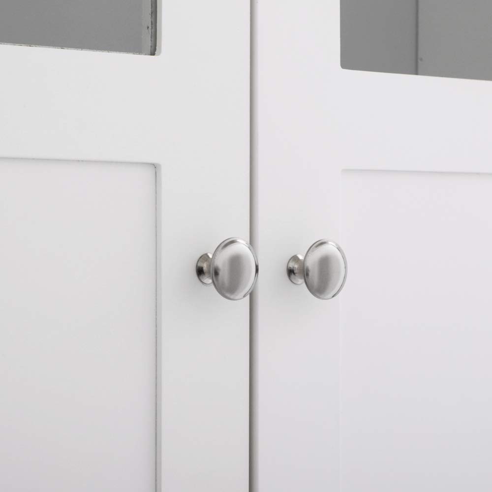 Vasitelan Bathroom Cabinet Over Toilet, Bathroom Storage Cabinet with Glass Doors and Adjustable Shelves, Over The Toilet Storage Cabinet, White