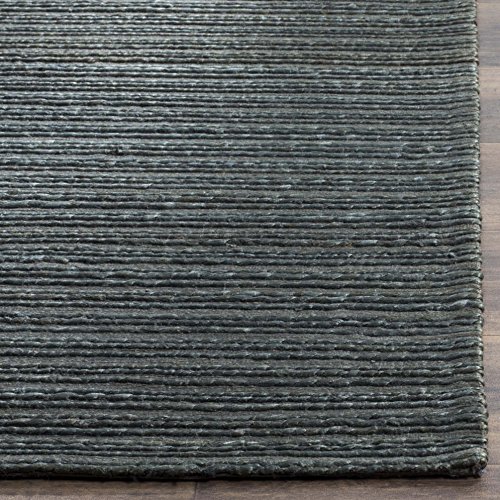 SAFAVIEH Cape Cod Collection Accent Rug - 4' x 6', Dark Green, Handmade Braided Hemp, Ideal for High Traffic Areas in Entryway, Living Room, Bedroom (CAP504A)