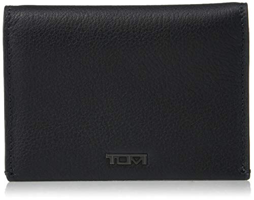 TUMI - Nassau Folding Card Case Wallet for Men - Black Texture