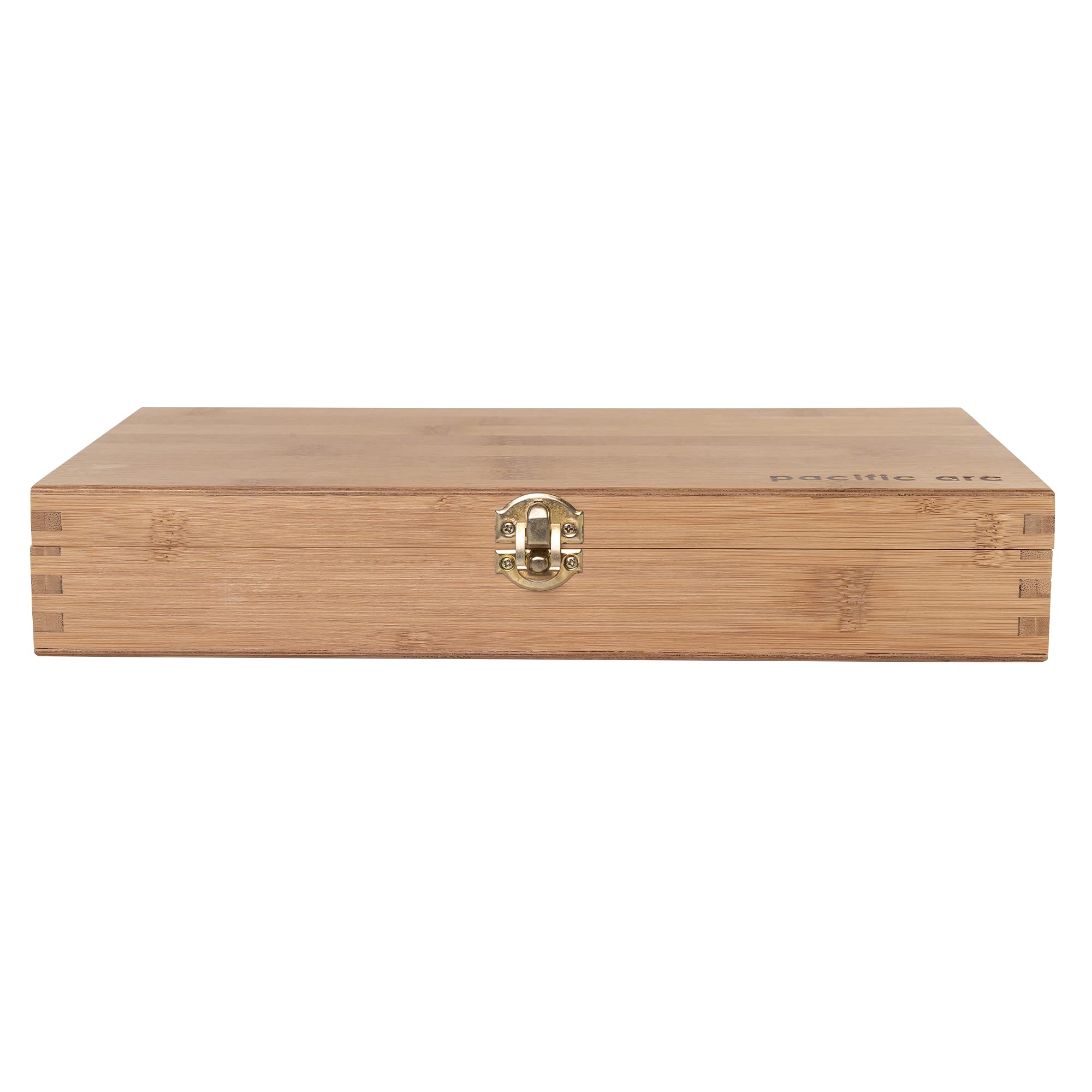 Pacific Arc Salado Tool Box for Art Supplies, 12.5 Inch x 6.5 Inch x 2.25 Inch, 4 Fixed Compartments