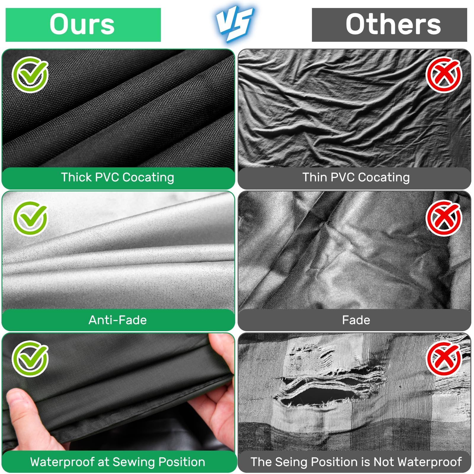 Nathdy zipper 600D Heavy Duty Black Pallet Cover | Pallet Covers Fits Large Pallets Up to 48" x 60" x 48" | Waterproof,Weather Resistant, Anti-UV, with Adjustable Velcro Strap