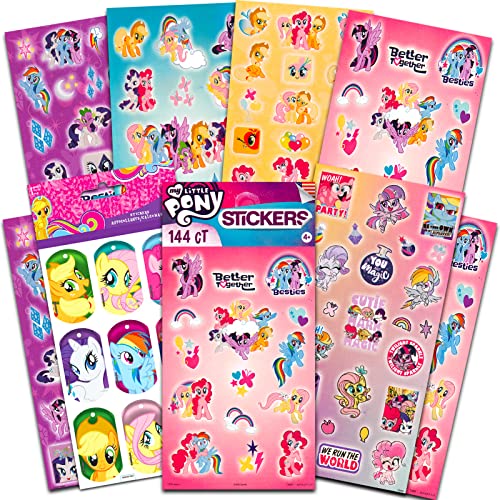 My Little Pony Stickers for Girls Bundle ~ 175+ My Little Pony Party Favors for Goodie Bag Fillers Featuring Cutie Marks | MLP Party Supplies Decorations