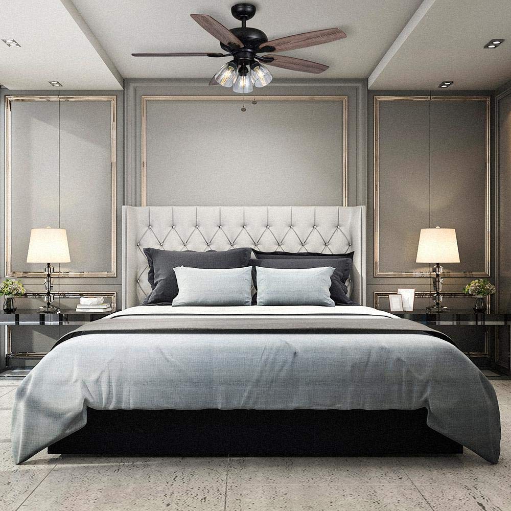 Hampton Bay Rockport 52 in. Led Matte Black Ceiling Fan