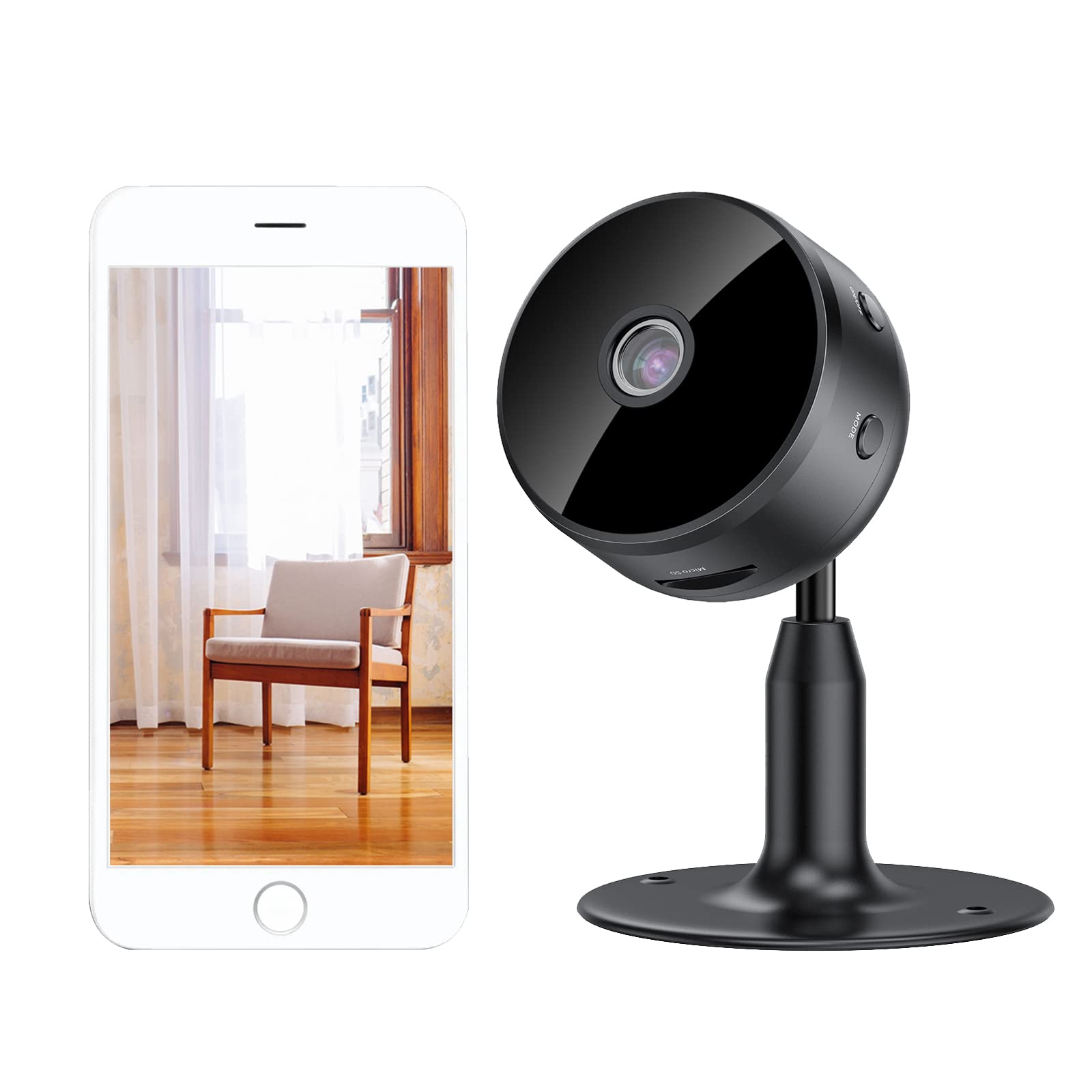 Laboom Mini Spy Camera WiFi Hidden Cameras Wireless HD 1080P Spy Cam Tiny Small Portable Camera with Cell Phone app, Night Vision and Motion Detection Nanny Cam