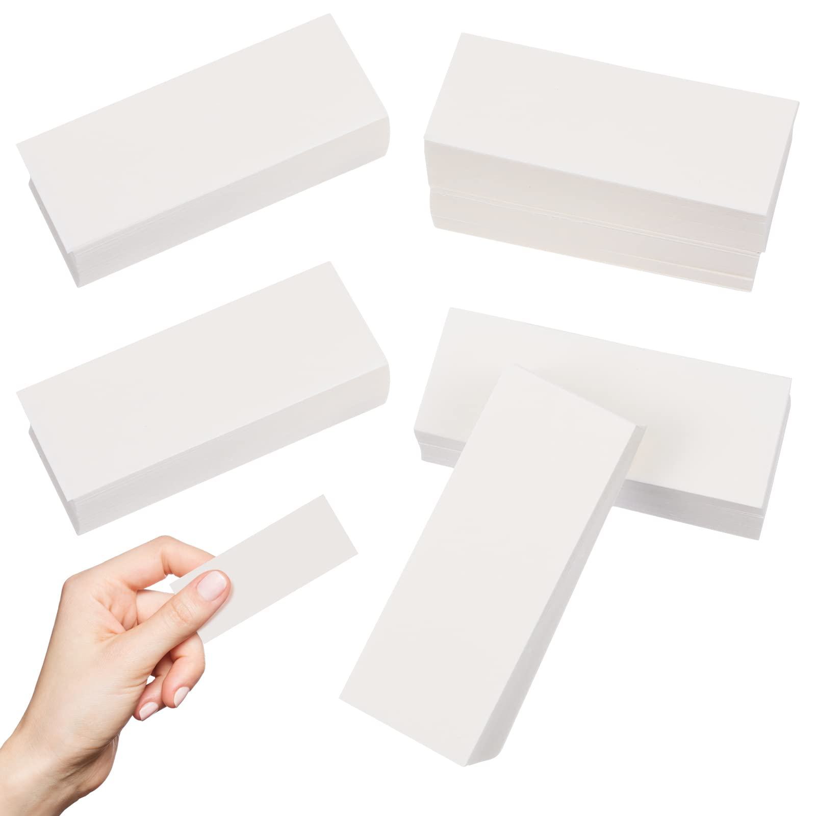 ULTECHNOVO 500pcs Quantitative Filter Paper Chromatography Paper Strips Laboratory Cleaning Paper for Chemistry Laboratories Classroom