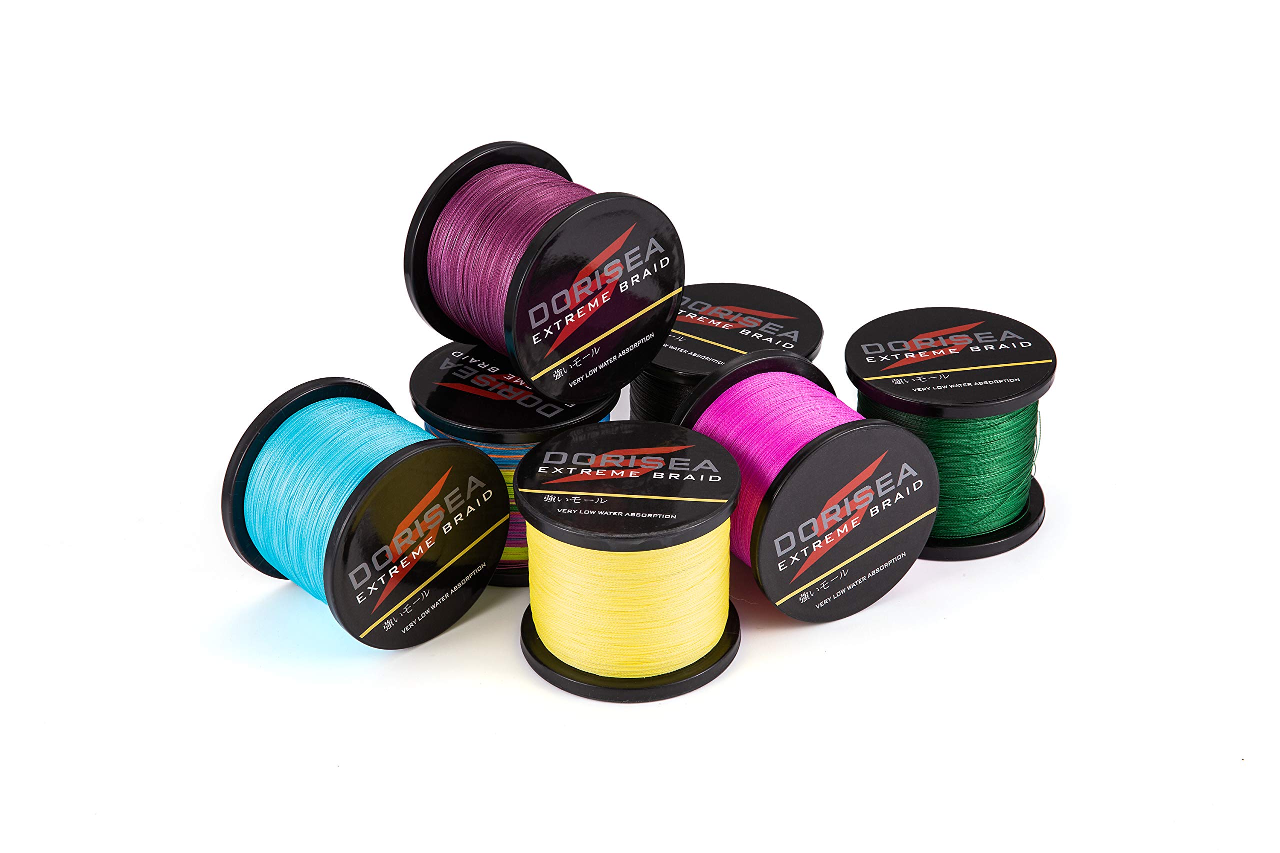 Dorisea Extreme Braid 100% Pe Black Braided Fishing Line 109Yards-2187Yards 6-550Lb Test Fishing Wire Fishing String Incredible Superline Zero Stretch (100m/109Yards 100lb/0.55mm)