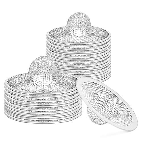 Kingrol 50 Pack Stainless Steel Sink Strainer, 2-3/4 Inch Slop Basket Filter Trap for Kitchen, Bathroom, Balcony, Floor Drain (2-3/4 Inch)