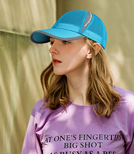ELLEWIN Unisex Breathable Full Mesh Baseball Cap Quick Dry Running hat Lightweight Cooling Water Sports Hat