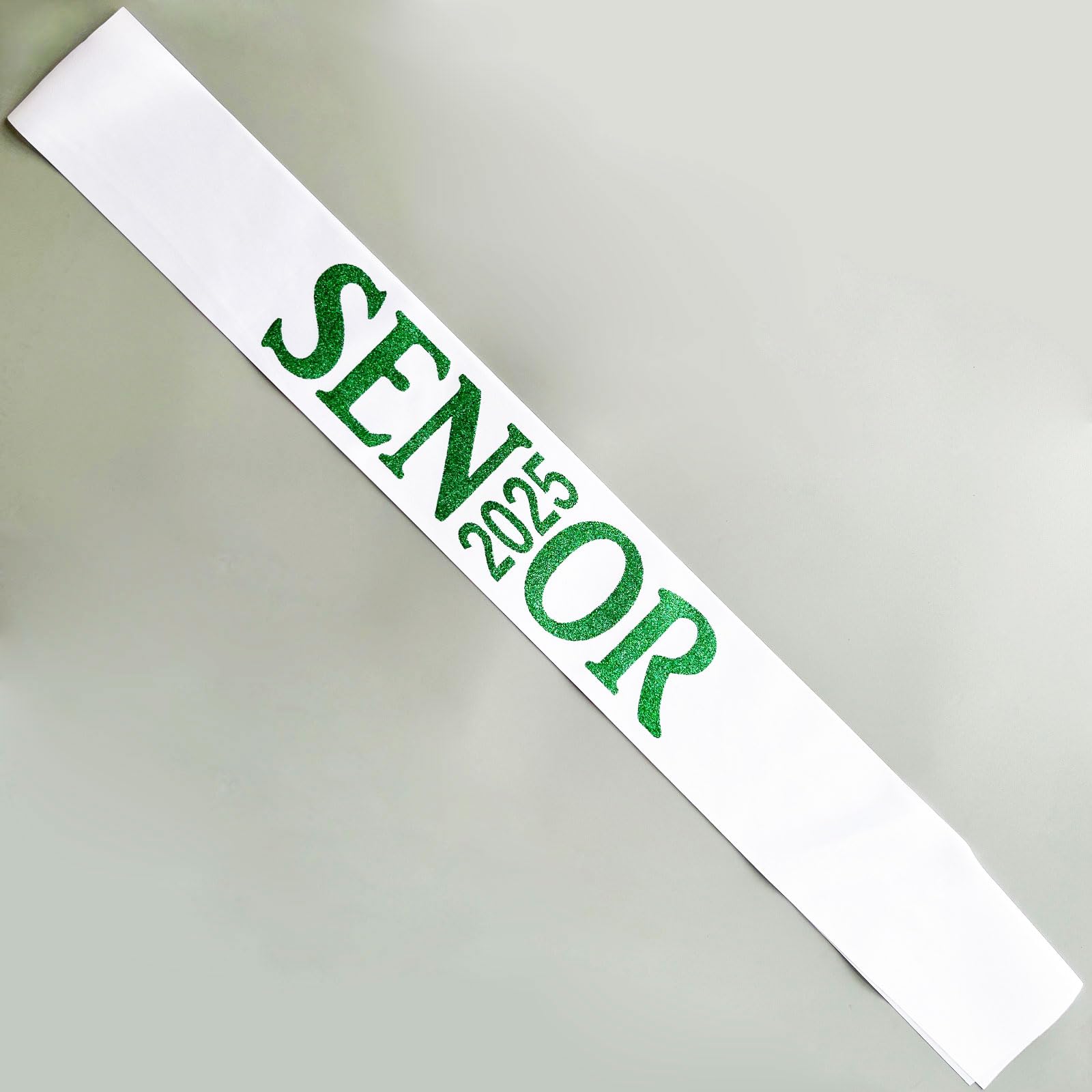 Senior Sash 2025 Green,White Senior Cheer Sashes Class of 2025 Graduation Celebration Class Competition Sash Party Supplies 6 Pack