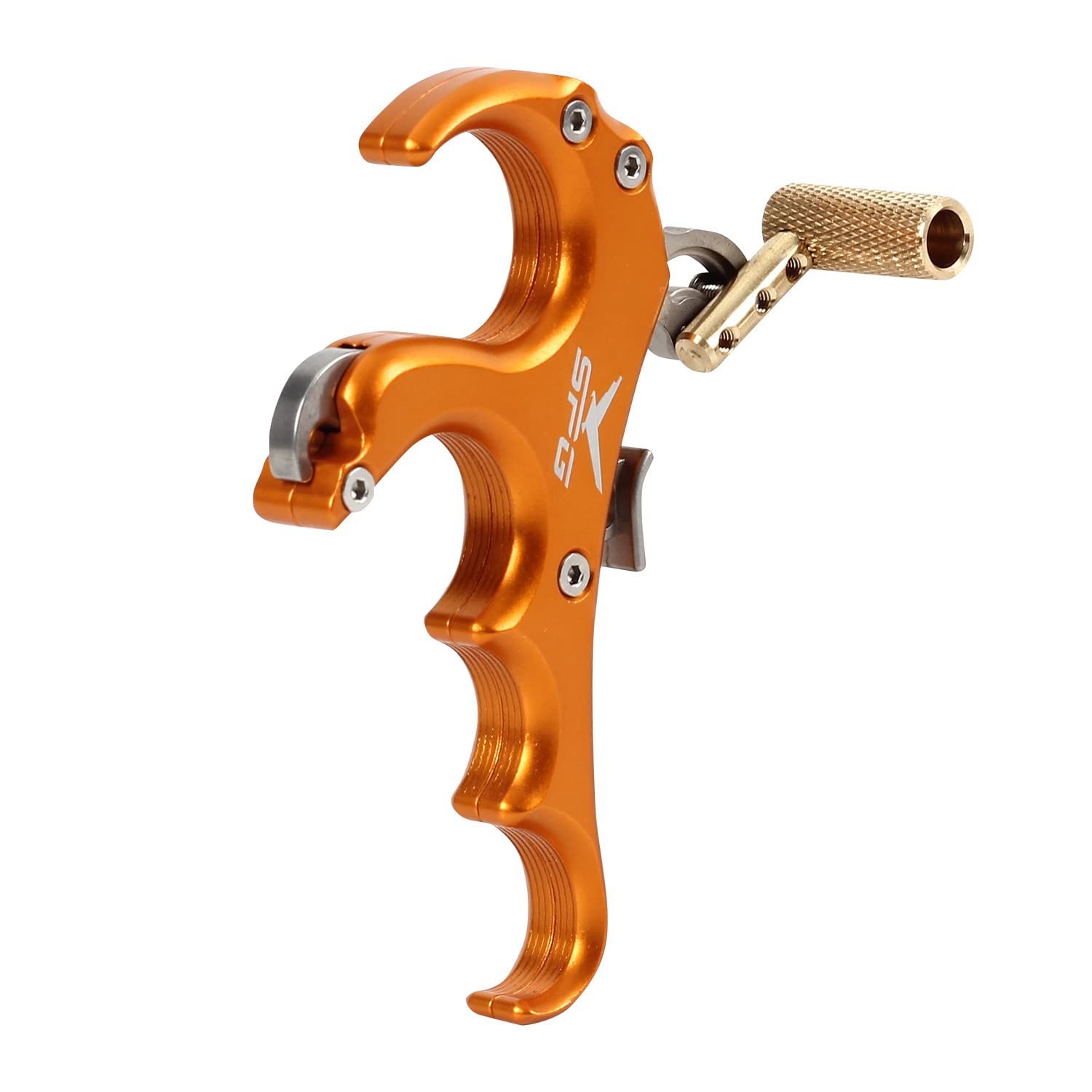 FENJANER Archery Compound Bow Release Aid Archery Release Bow Release for Compound Bow Outdoor Shooting Accessories (Gold)