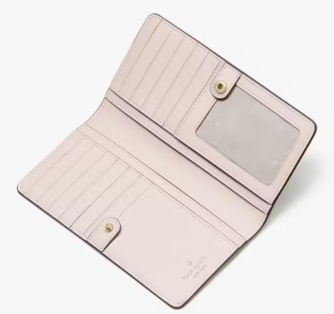 Kate Spade New York Madison Large Slim Bifold Wallet In Turtle Green