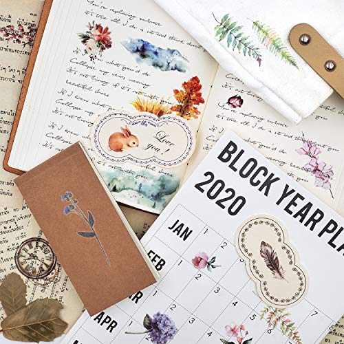 Rub On Transfer Sticker Scrapbook Stickers Flower Stickers Decoration Sticker Planner Stickers Plant Stickers for Scrapbooking Diary Album Journals DIY Arts and Crafts (Forest)