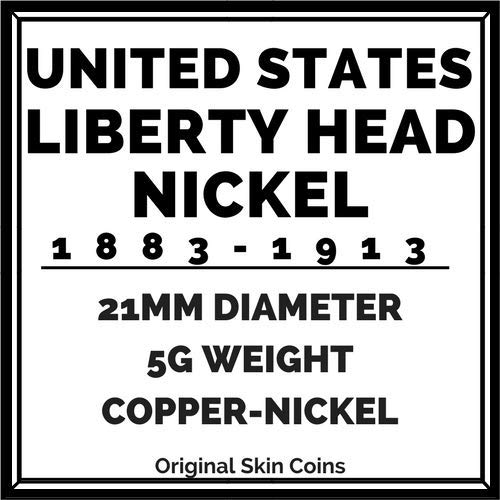Old U.S. Nickels 3 Coin Collection Set - Liberty Head Nickel, Buffalo Nickel, Jefferson Silver War Nickel
