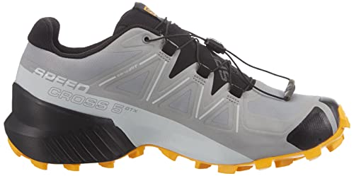 Salomon Speedcross 5 Gore-tex Trail Running Shoes for Men, Monument/Black/Saffron, 12