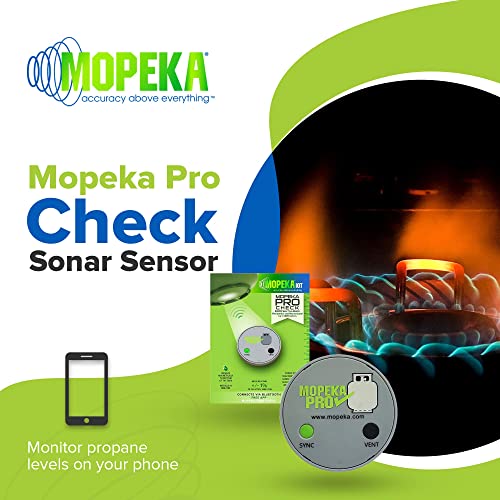 Mopeka Pro Check Sensor - Battery Powered Wireless Propane Tank Magnetic Sensor Level Indicator, Pressure Gauge Electronic for BBQ Grill - Remote Ready Propane, Butane And Fuel Level Gauge With App