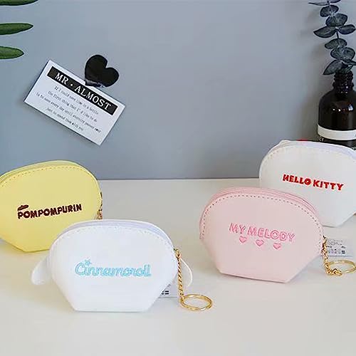 Kawaii Coin Purse Keychain,Cute Wallets for Teen Girls,Cartoon Wallet for Backpack Decoration (Melo)