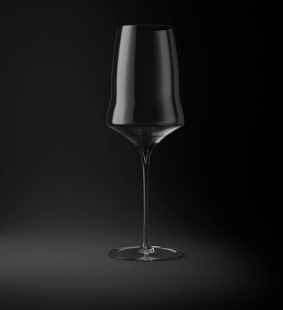 Josephinenhütte - JOSEPHINE No 1 - White - White Wine Glasses - purely handmade - Set of 1