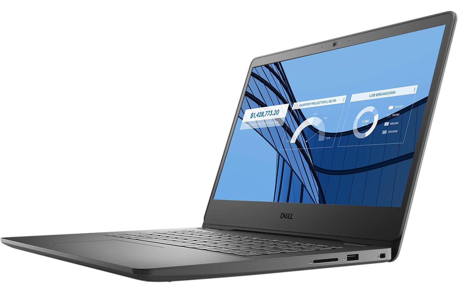 Dell Vostro 3400 14.0" HD Business Laptop (4-Core Intel i5-1135G7, 16GB RAM, 512GB PCIe SSD + 1TB HDD, GeForce MX330, Backlit KB, AC WiFi, Bluetooth, Webcam, SD Reader, USB 3.1, Win 11 Pro)