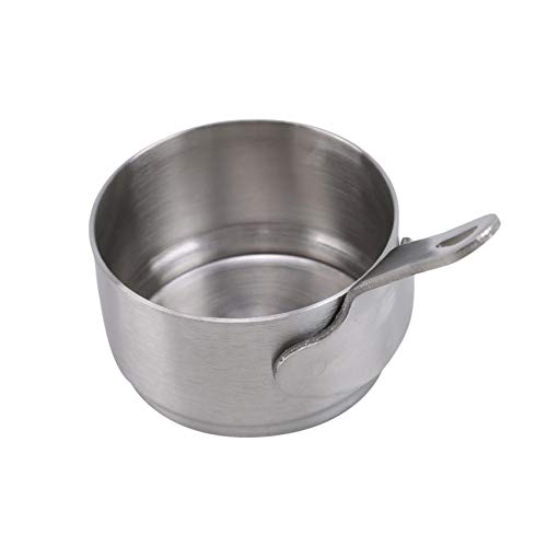 Journey Studio Sauce Pot Seasoning Soy Sauce Dishes Stackable Ramekins Pot with Grip Handle,Sliver 50ML,2.17 inch