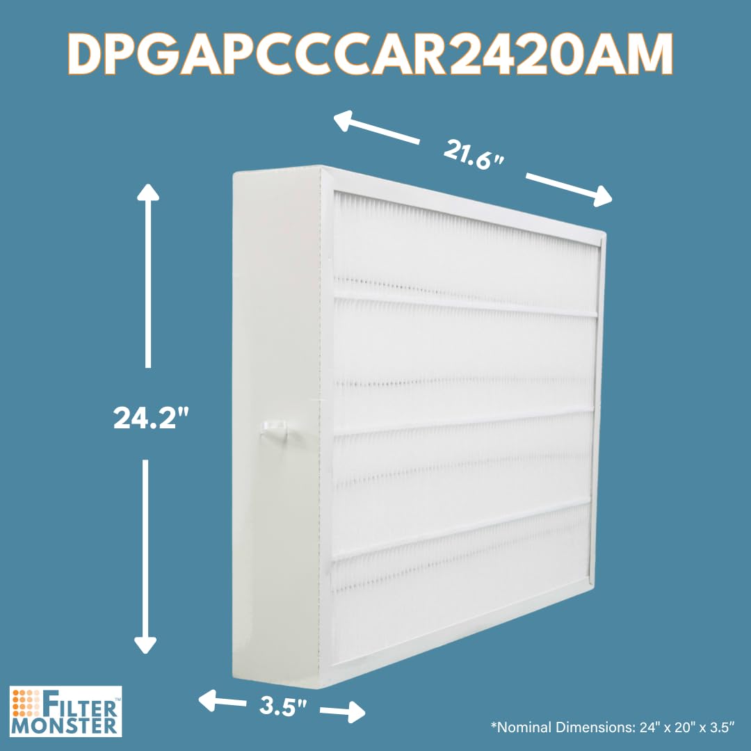 Filter-Monster Replacement Compatible with Bryant/Carrier Infinity 24β x 20β MERV 15 Air Purifier Cartridge (DPGAPCCCAR2420)