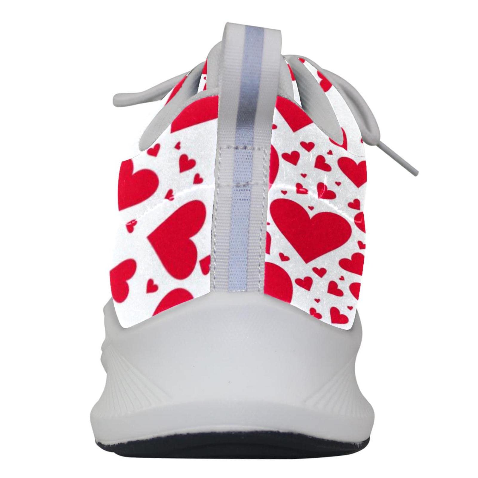 Happy Valentine's Day Red Love Heart Personalized Sneakers Lightweight Walking Shoes Running Athletic Casual Sneakers