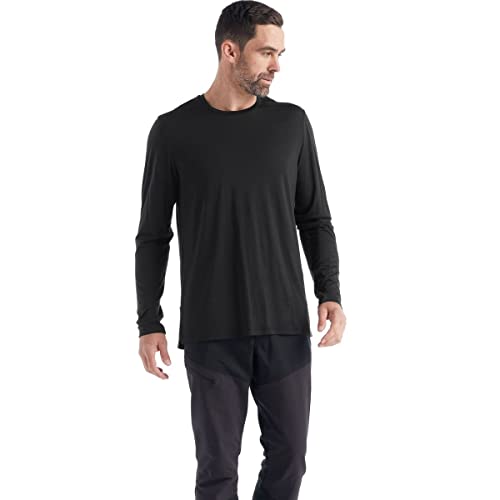 Icebreaker Merino Men's Sphere II Long Sleeve Tee, Black, Medium