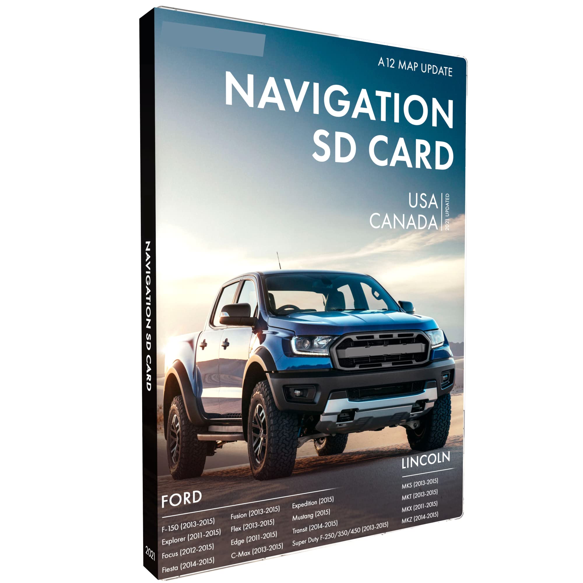 Ferrie Navigation SD Card Compatible with Ford Lincoln A12 | Latest Update 2021 | USA and Canada
