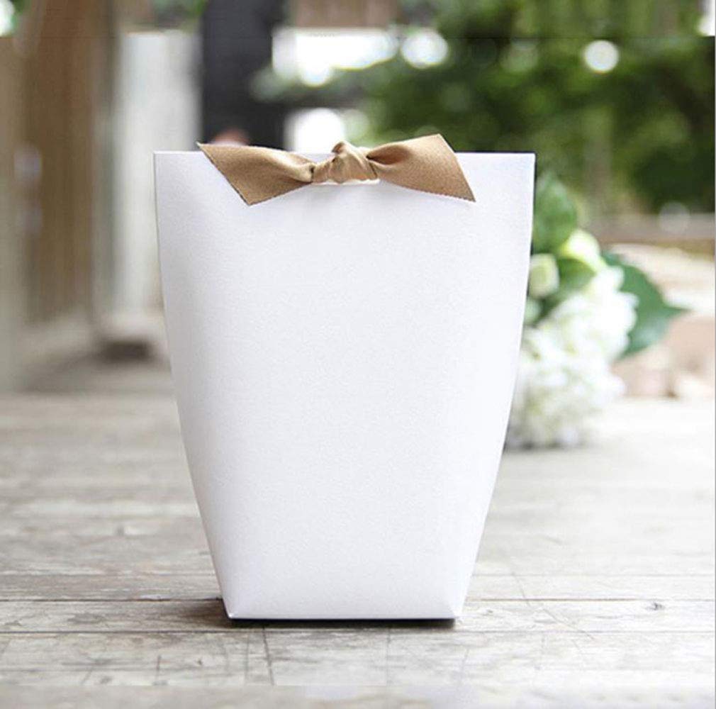 SHHS (8pcs White) Gift Wrap Boxes Packing Bags, Minimalist Gift Boxes Valentine's Day, Decorative Presents Box Bundle for Packing Clothes Accessories/Tie