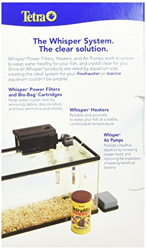 Tetra Whisper Power Filter for Aquariums, 3 Filters in 1, Up to 20-Gallons