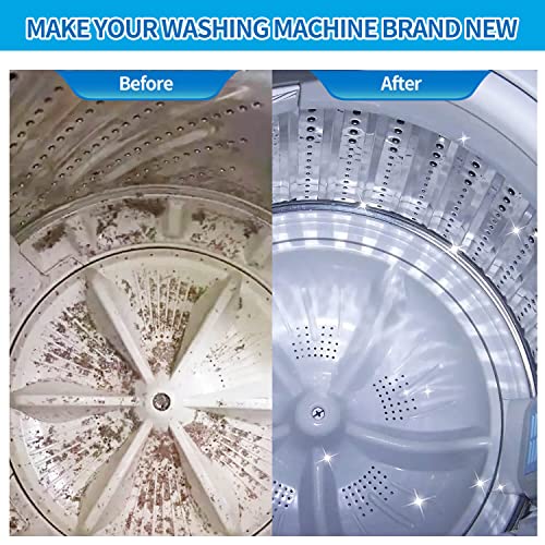 NATRUTH Washing Machine Cleaner Descaler 30 Pack,Triple Decontamination Remover with Natural Formula,Deep Cleaning Tablets For HE Front Loader & Top Load Washer
