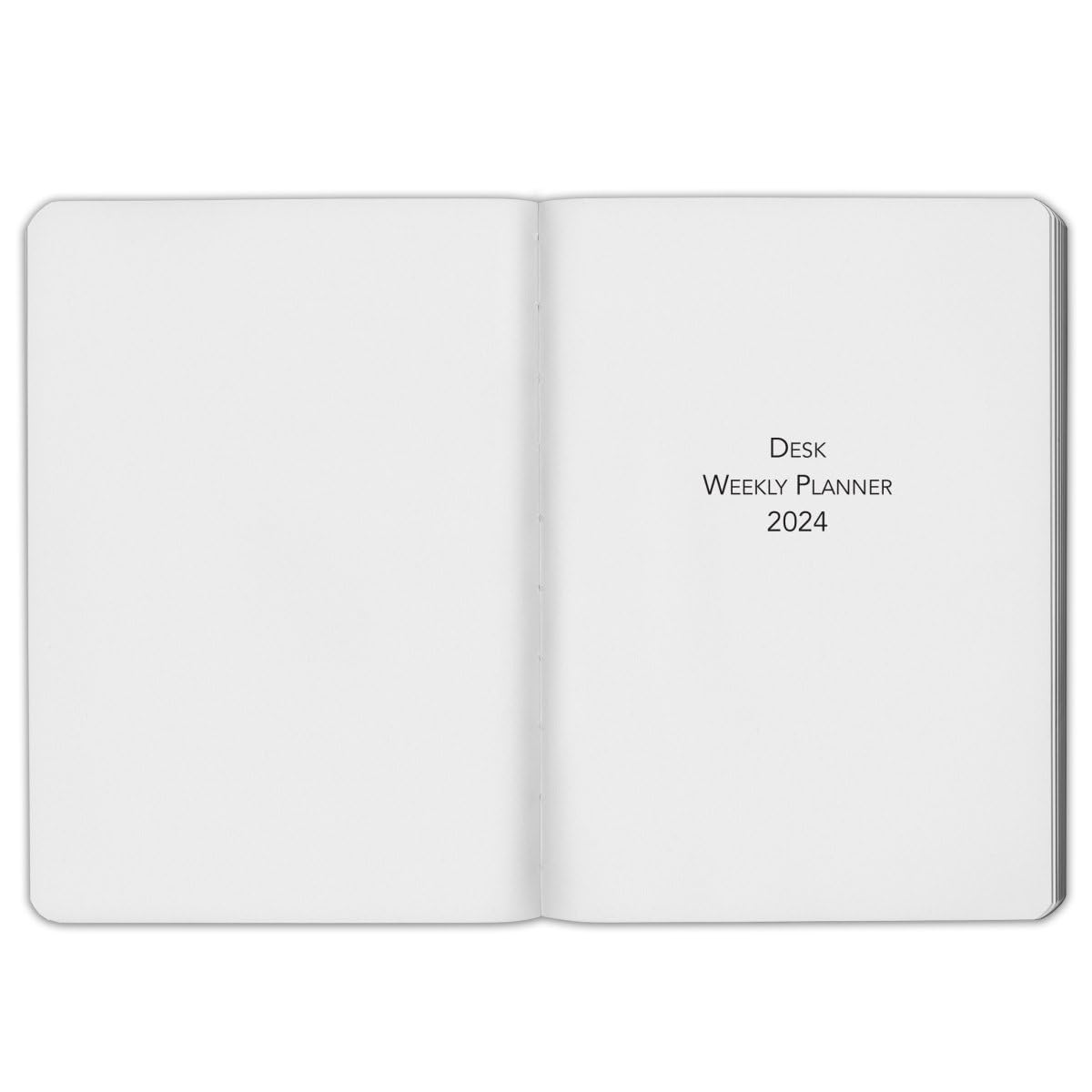 Harbor Desk Weekly Planner 2024 - Metallic Rose Gold - 8x5.5"