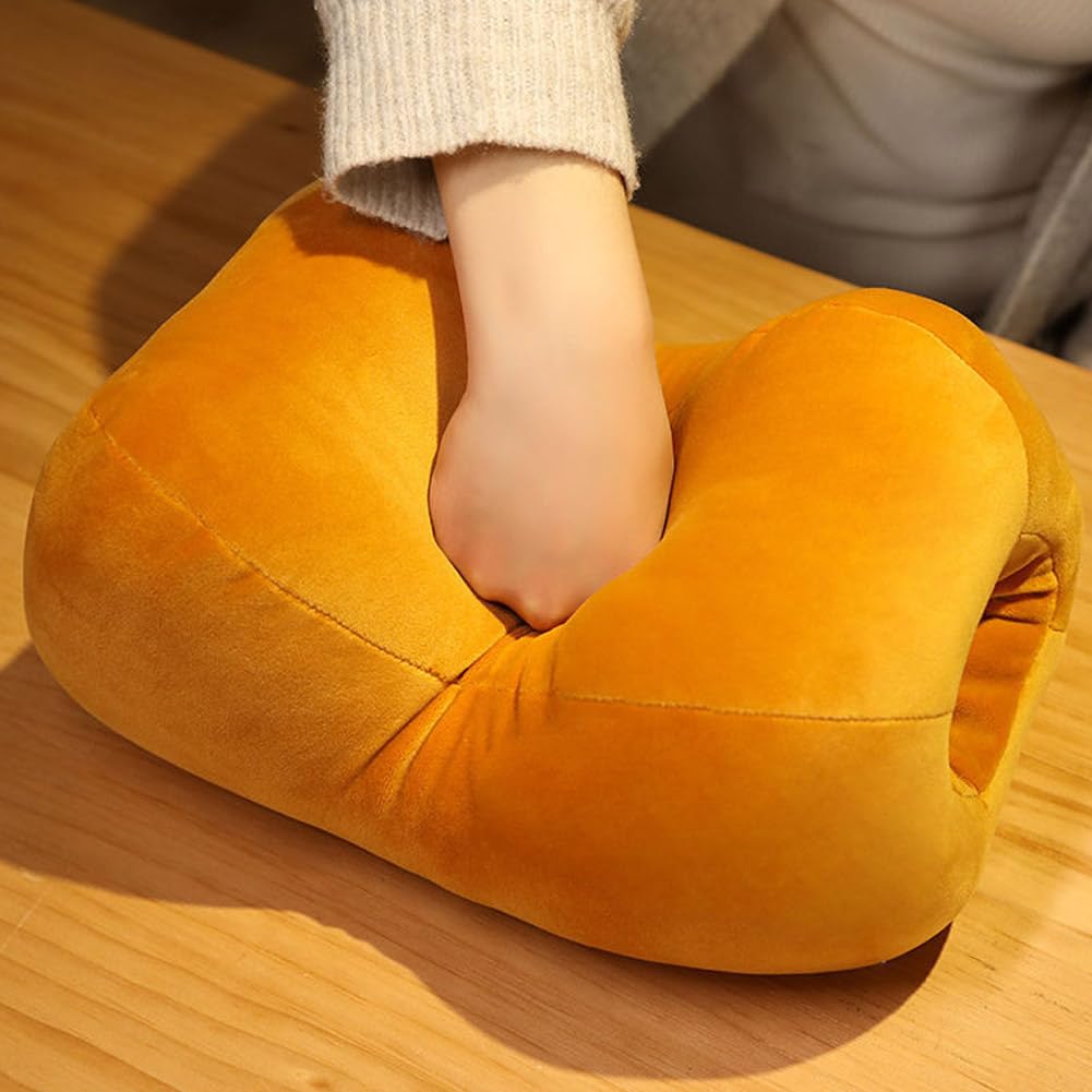ONEPIECE LUFFYs Favorite 3D Super Soft Roast Meat Bone Plush Pillow with Brooch pin, Bedding Cozy Plush Decorative Pillow, Funny Meat Bone Stuffed Soft Throw Pillow