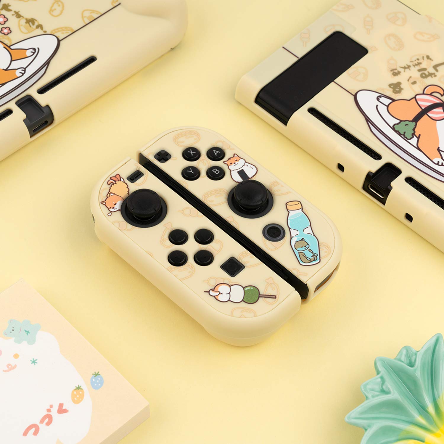 GeekShare Protective Case Slim Cover Case Compatible with Nintendo Switch and Joy-Con - Shock-Absorption and Anti-Scratch (Shiba Inu)