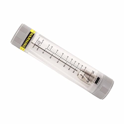 Liquid Flow Meter, Acrylic Plexiglass Tube Water Liquid Flowmeter Flow Measuring Tool LZM-40G 10-100GPM G1-1/2" or BSP Connection Used for Measuring The Flow Rate of Liquid Medium