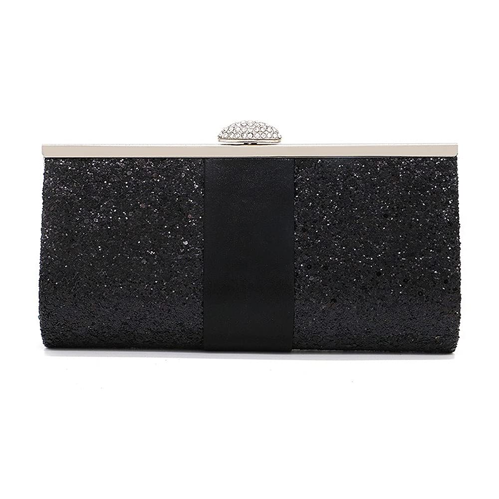 Generic Dazzling Glitter Evening Purses and Clutches for Women Formal Party Bag Wedding Handbags (Gold)